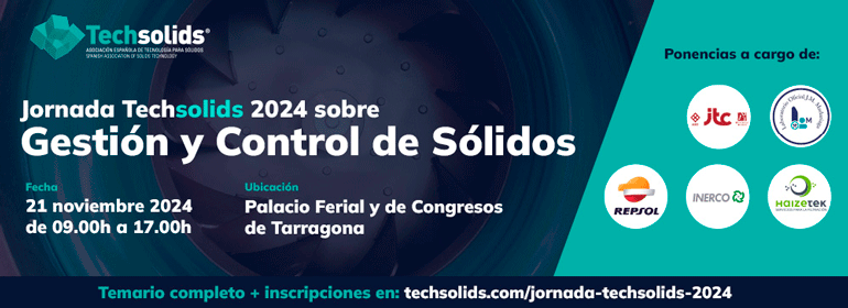 Techsolids celebra una jornada sobre ´Gestión y Control de Sólidos´ en Tarragona - TecnoAlimen